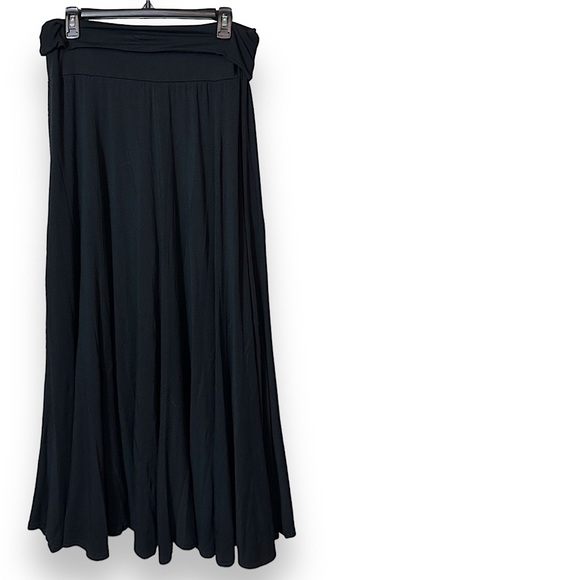QVC | Skirts | Comfy Brand Qvc Maxi Skirt Womens Large Black Essentials ...